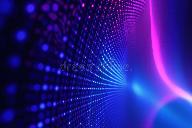 Abstract Design of Blue and Purple Light Pattern in Electromagnetic ...