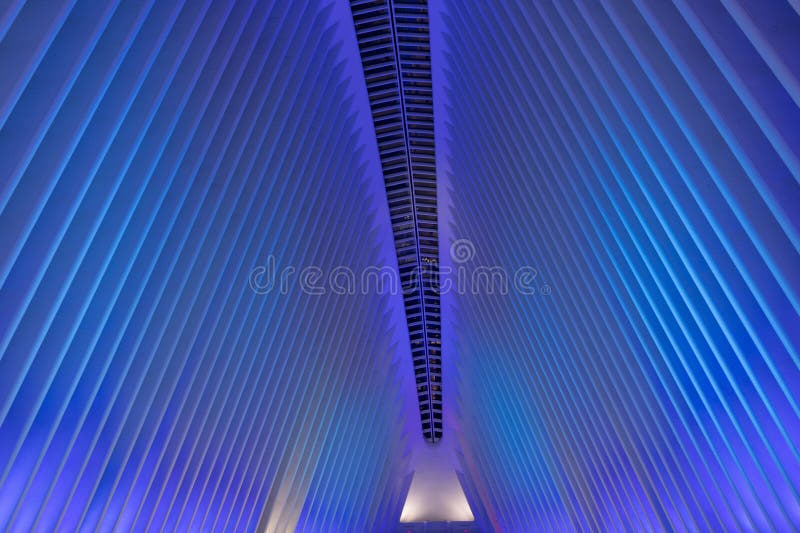 Abstract Design Blue Structure. Abstract Shapes and Lines Background ...