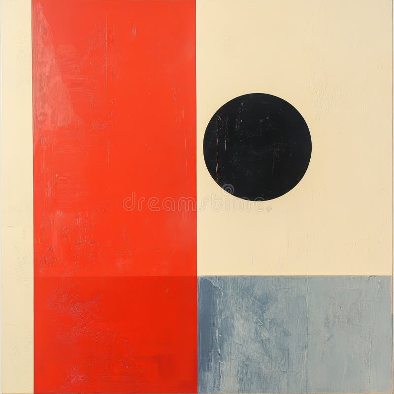 Abstract Design with Bold Color Blocks and Minimalist Geometry Stock ...