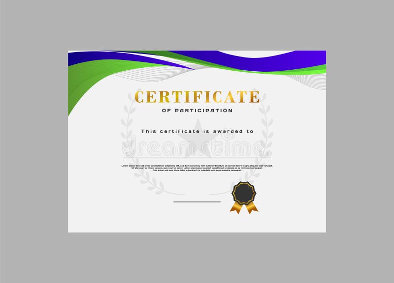 Abstract Achievement Certificate Best Award Diploma Design Stock Vector ...