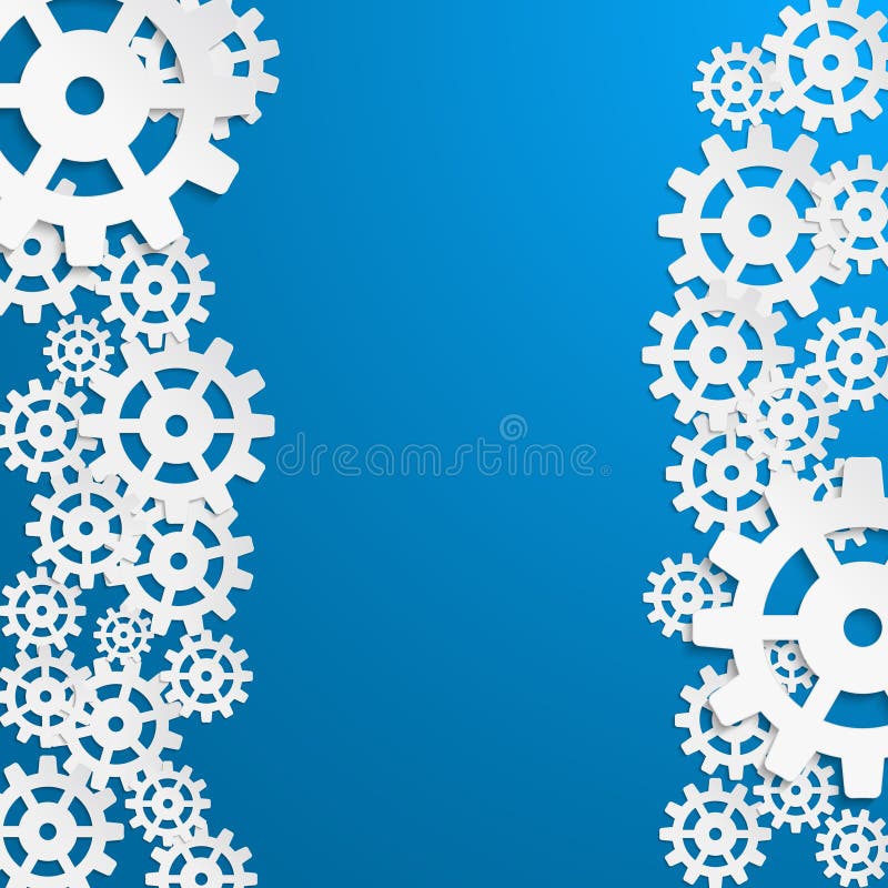 Abstract Design with Cog Wheel Stock Vector - Illustration of blank ...
