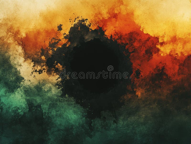 An Abstract Design of Colorful, Cloud-like Forms with a Bright, Glowing ...