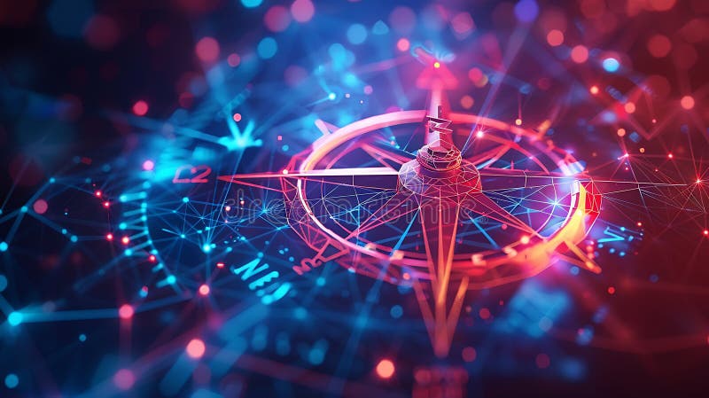 "Abstract Design with Compass: Navigating Creativity" Stock ...