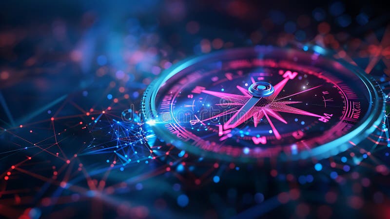 "Abstract Design with Compass: Navigating Creativity" Stock ...