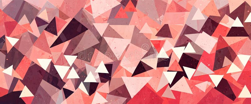Abstract Design Composed of Overlapping Triangles in Varying Shades of ...