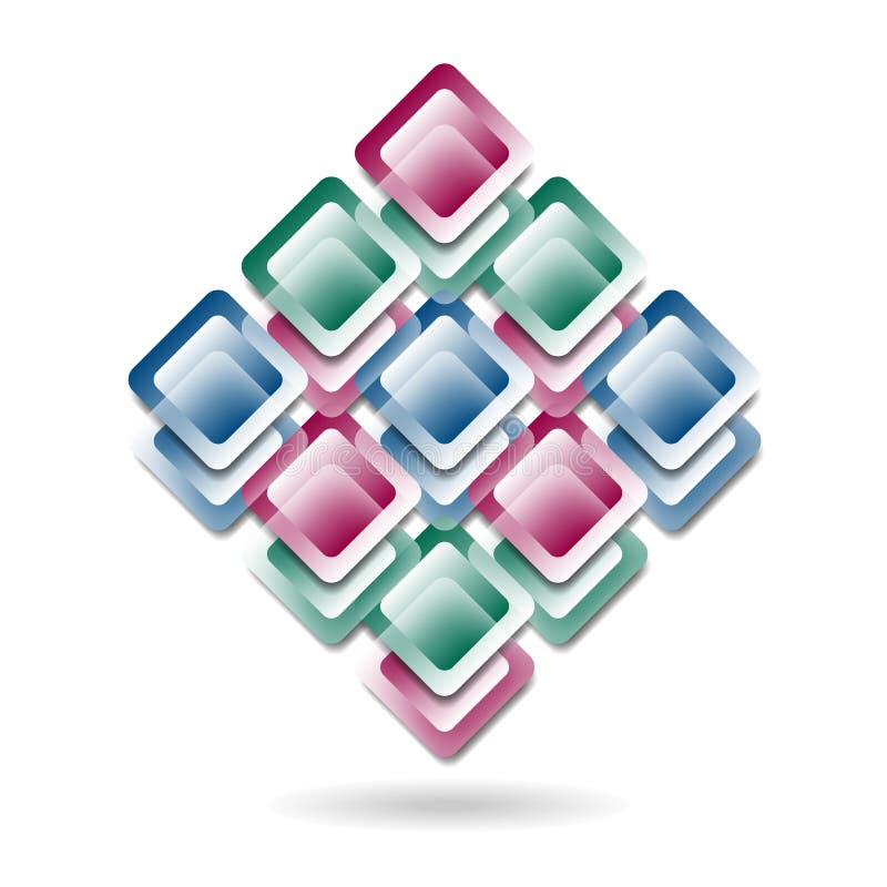 Abstract design concept stock vector. Illustration of cubical - 27205302