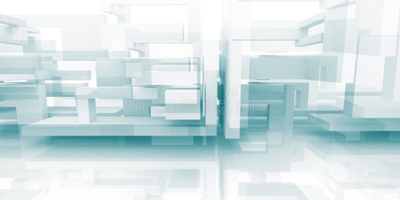 Abstract Design Construction Architecture Background Stock Illustration ...