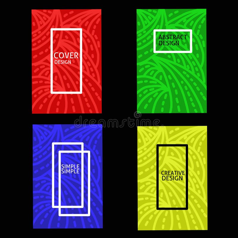 Abstract Design of Cover Book Template Stock Illustration ...