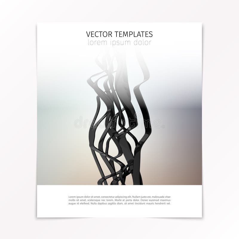 Abstract Design Cover Page Template Stock Vector - Illustration of ...