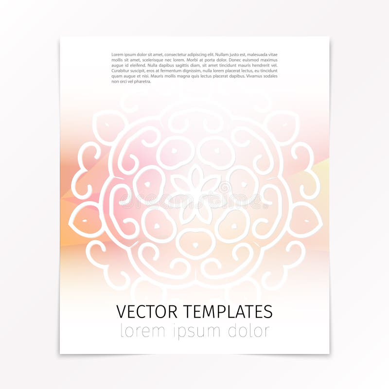 Abstract Design Cover Page Template Stock Vector - Illustration of ...