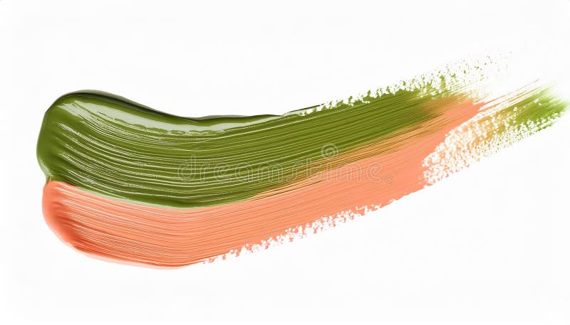 Abstract Design Created by Overlapping and Blending Two Paint Colors ...