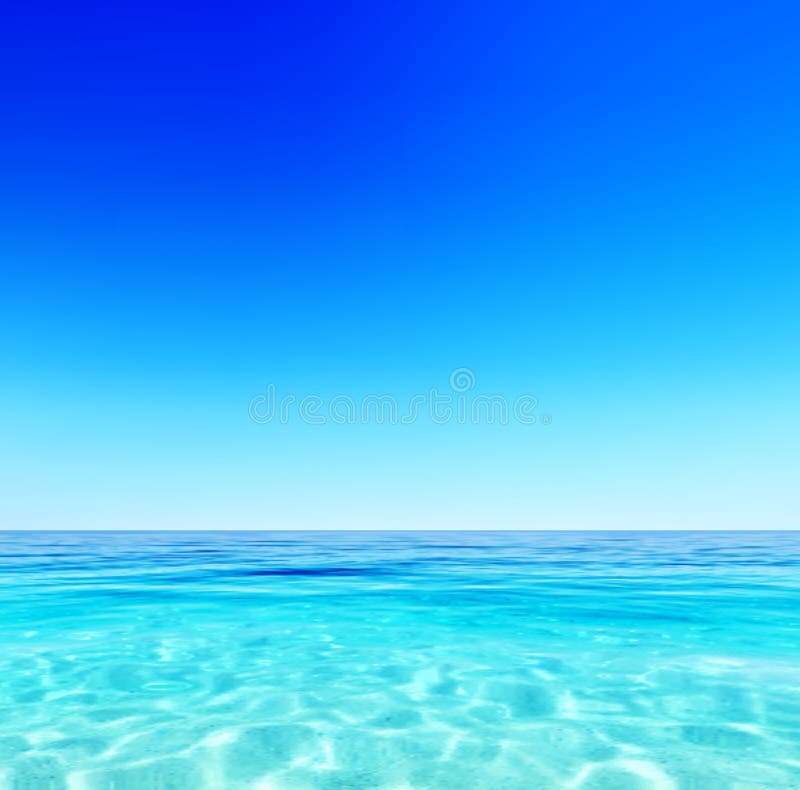Abstract Design Creativity Background of Blue Sea Stock Illustration ...