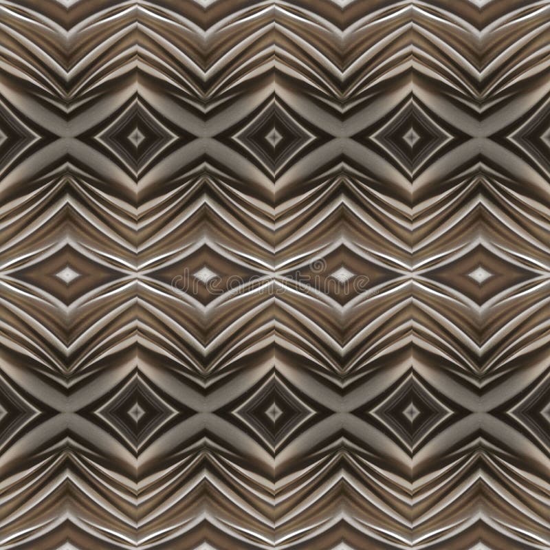 Abstract Design with Curved Lines and Geometric Pattern on a Brown ...