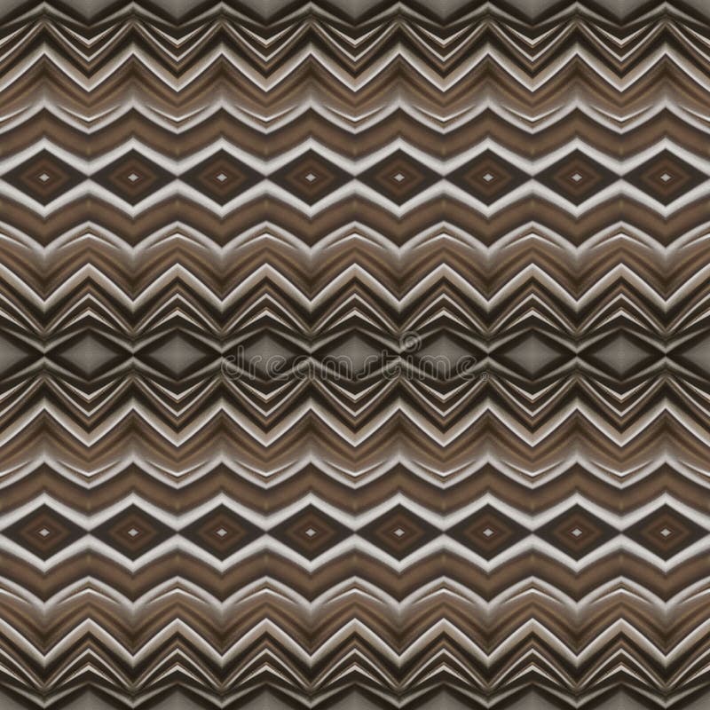 Abstract Design with Curved Lines and Geometric Pattern on a Brown ...