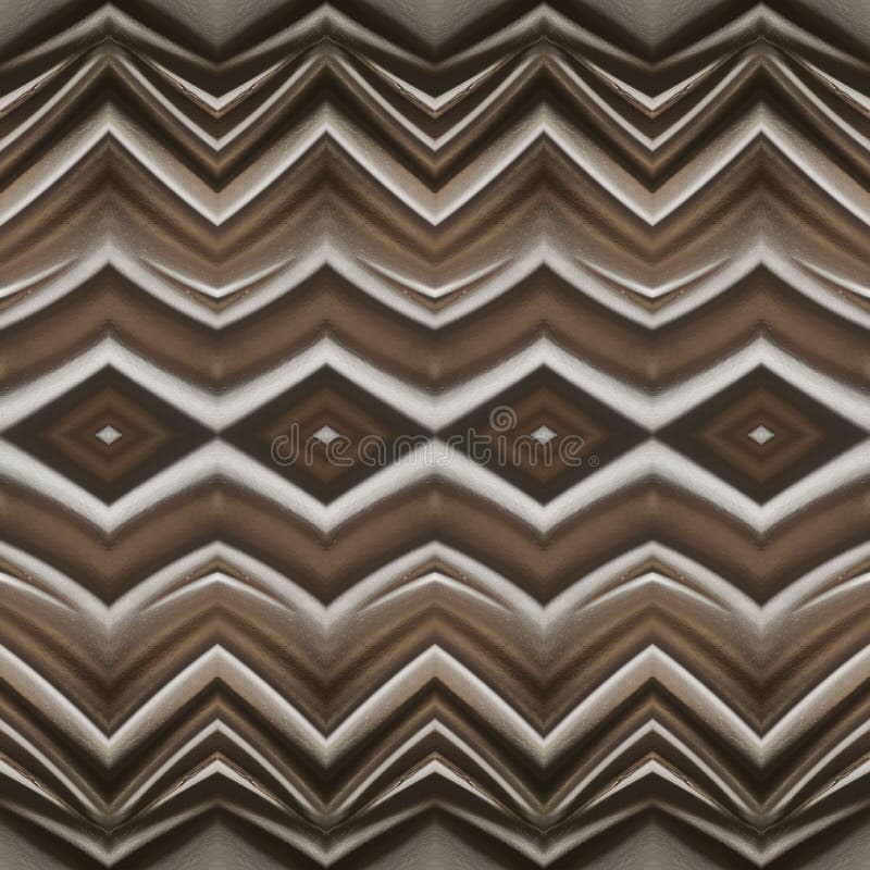 Abstract Design with Curved Lines and Geometric Pattern on a Brown ...