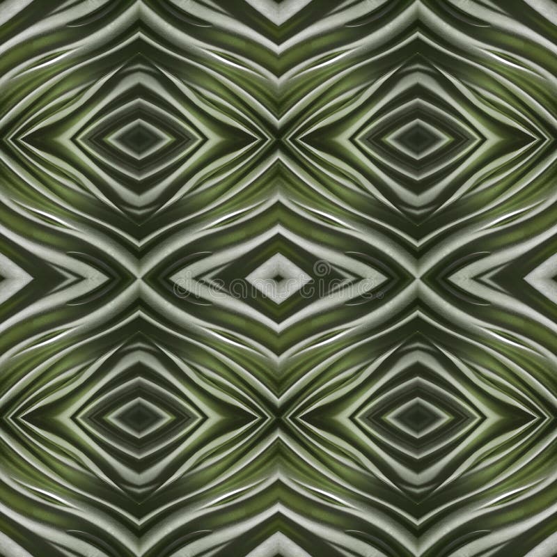 Abstract Design with Curved Lines and Geometric Pattern on a Green ...