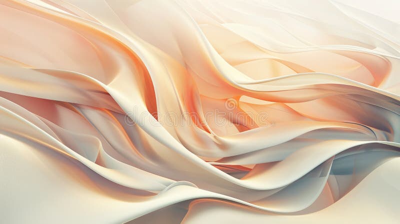 Abstract Design with Curved Lines in Soft Pastel Colors Creating ...