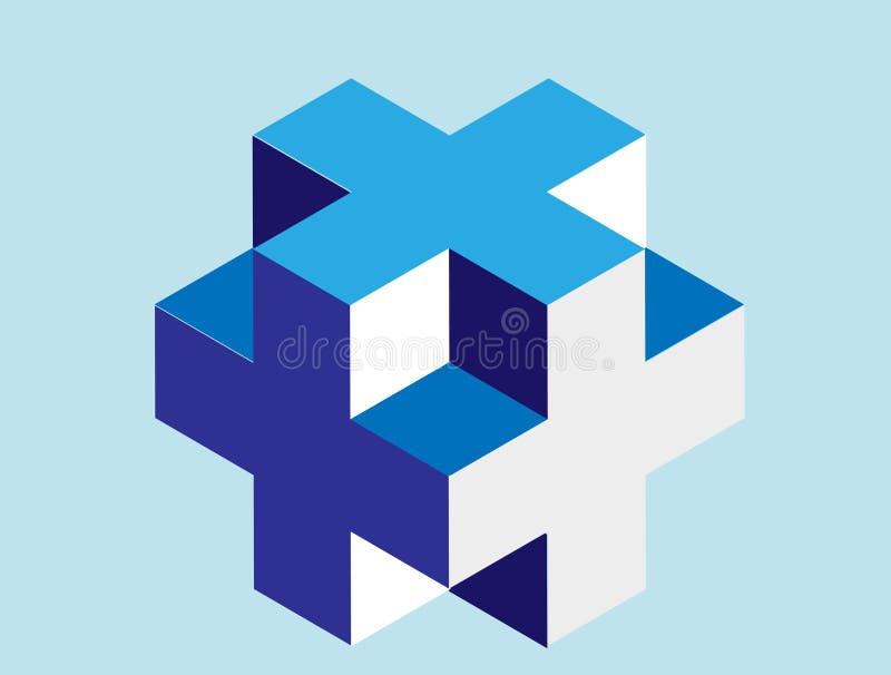 Cubical Abstract Logo stock vector. Illustration of logotype - 115741131