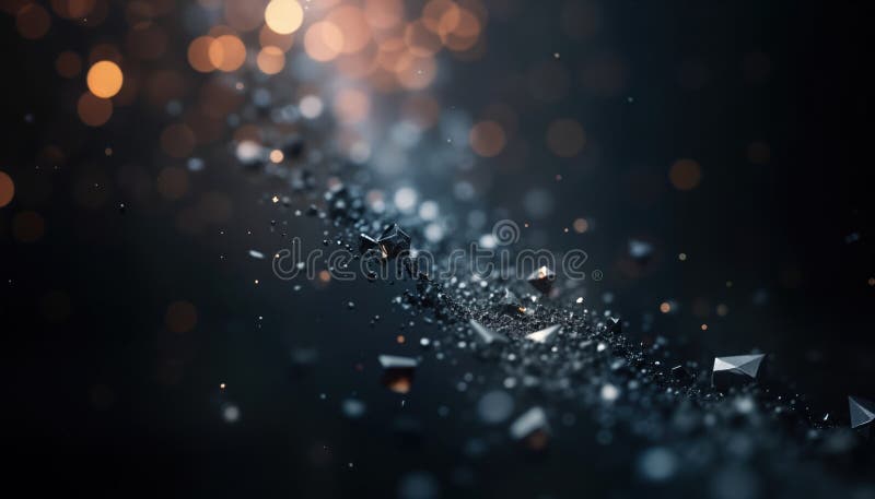 Abstract Design with Dark Background, Subtle Glitter Gradient ...