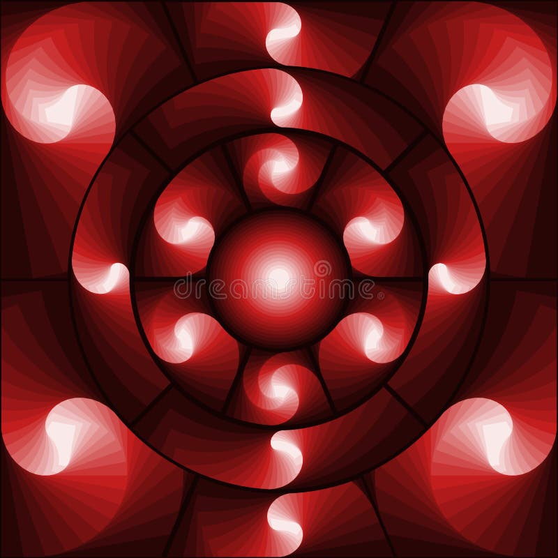 Abstract Design for Decoration with Red Gradient Colors Stock ...