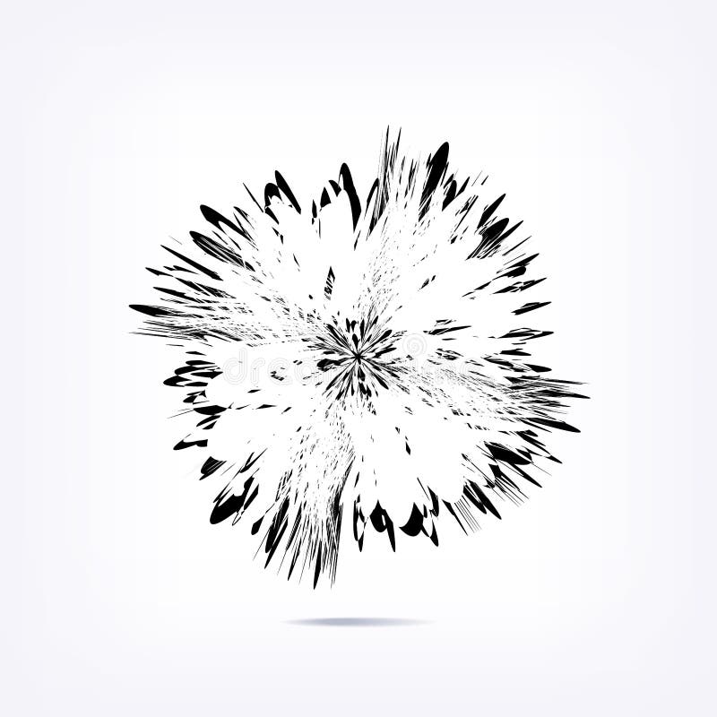 Abstract Design Element. Burst, Explosion, Speed Motion Dymanic Effect ...