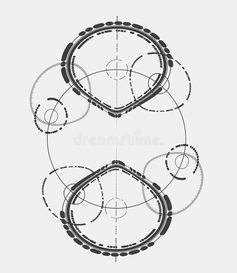 Abstract Design Element in Constructivism Style. Minimalistic Abstract ...