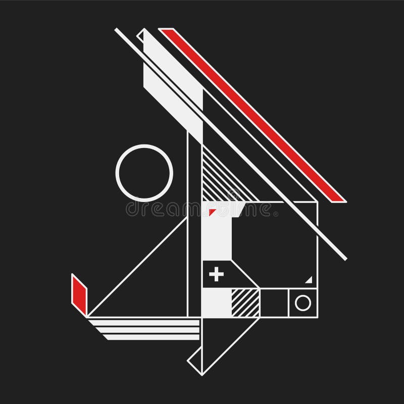 Monochrome Constructivism Stock Illustrations – 252 Monochrome ...
