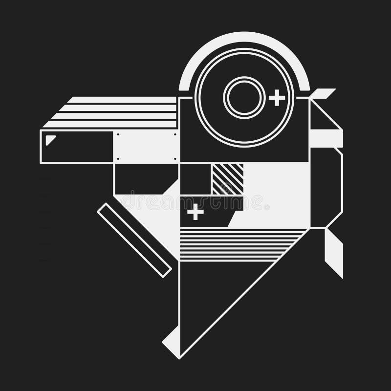 Abstract Design Element in Constructivism Style Stock Vector ...