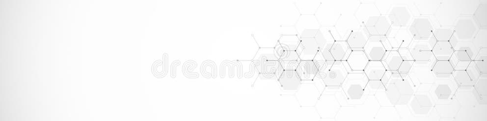 Abstract Design Element with Geometric Background and Hexagons Shape ...