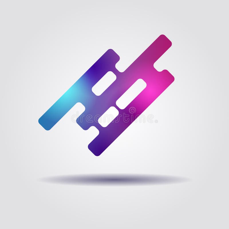 Abstract Design Element with Glowing Effect Stock Vector - Illustration ...