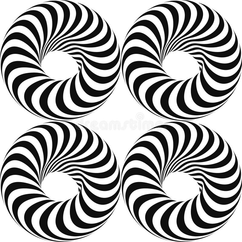 Abstract Design Element. Optical Art. Vector Illustration Stock Vector ...