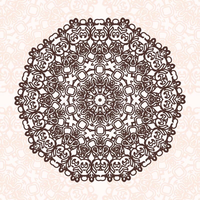 Abstract Design Element. Round Mandala in Vector. Graphic Template for ...