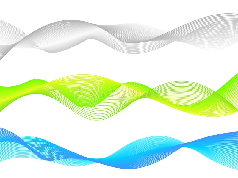 Abstract Design Element, with Smooth Waves Background Stock Vector ...