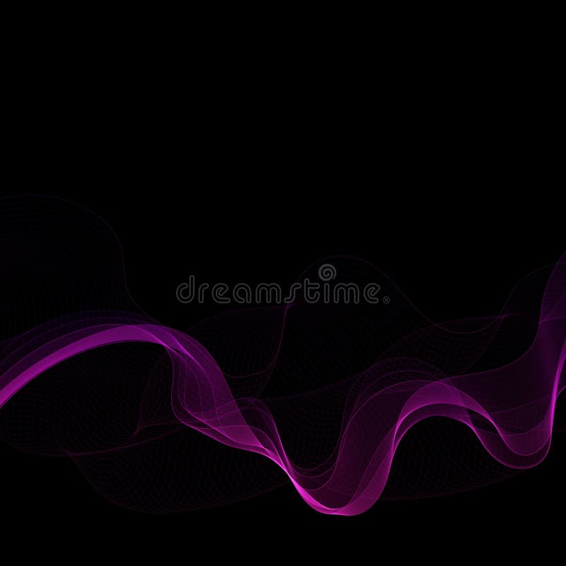 Abstract Design Element. Vector Purple Wave. Eps 10 Stock Illustration ...