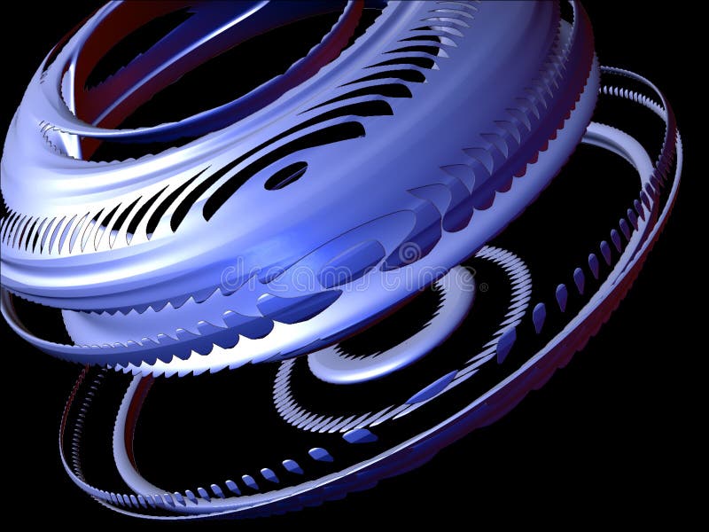 Abstract Design Elements 3D, Set I, Detail 3 Stock Illustration ...