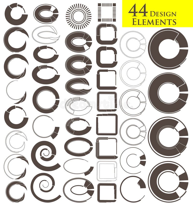 Abstract Design Elements stock vector. Illustration of basic - 8349594