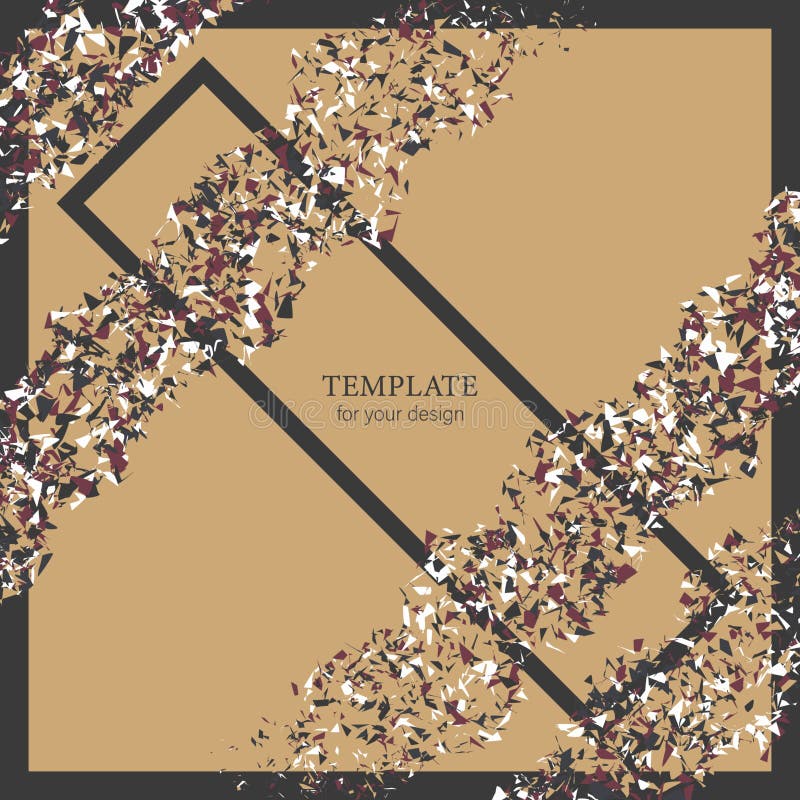 Abstract Design with Abstract Elements and Lines Stock Vector ...