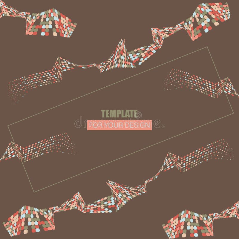 Abstract Design with Abstract Elements and Lines Stock Vector ...