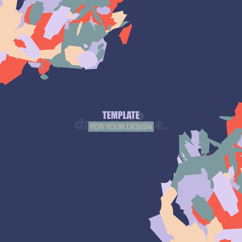 Abstract Design with Abstract Elements and Lines Stock Vector ...