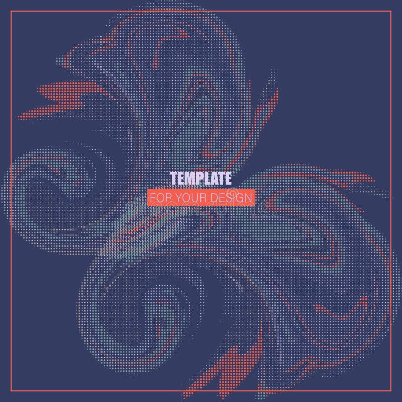 Abstract Design with Abstract Elements and Lines Stock Vector ...