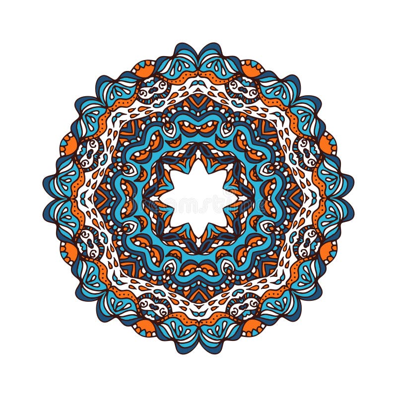 Abstract Design Elements. Round Mandalas in Vector. Graphic Template ...