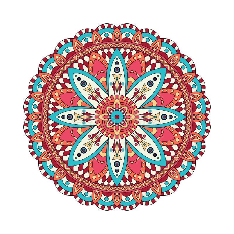 Abstract Design Elements. Round Mandalas in Vector. Graphic Template ...