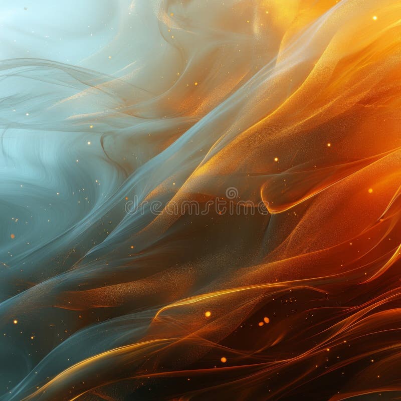 The Abstract Design of this Fabric in Gold and Silver Features a Flow ...