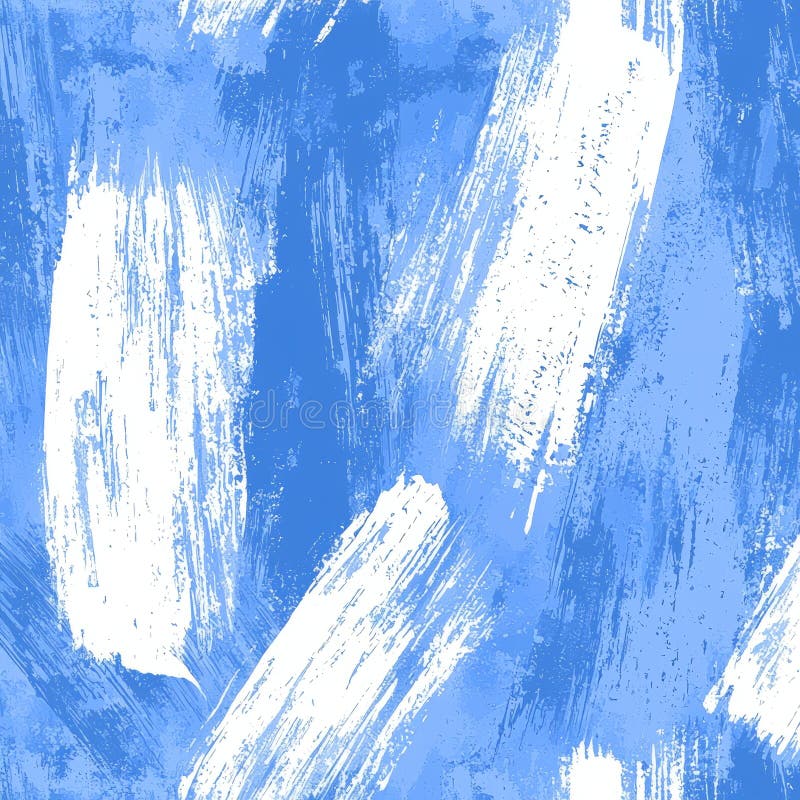 The Abstract Design Features Blue and White Brush Strokes To Create a ...