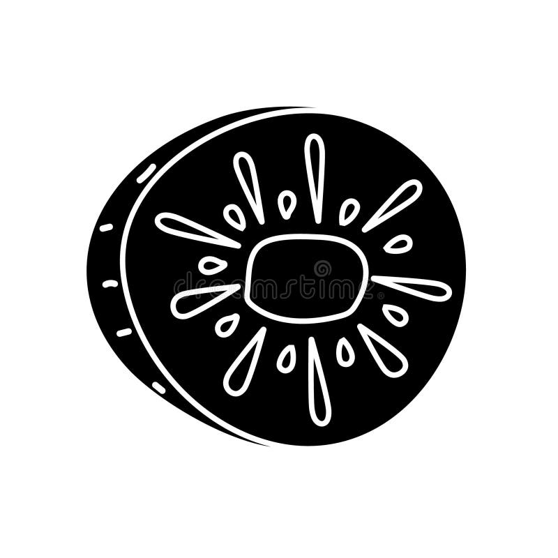 Modern Abstract Illustration of a Round Object with Radiating Lines and ...