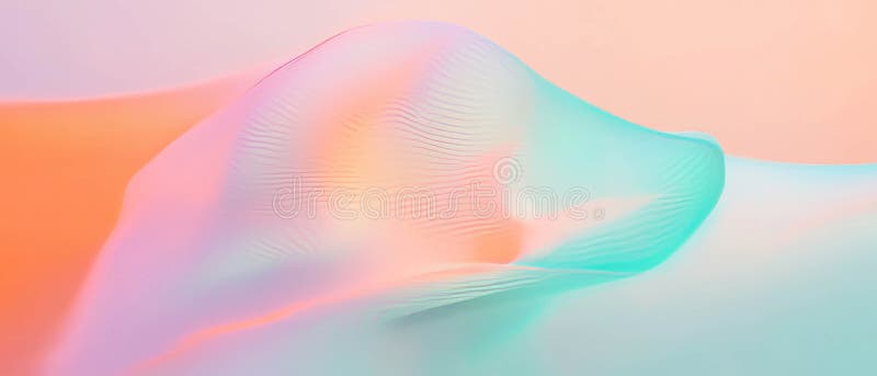 Dynamic Digital Waves Create an Abstract Background with Central ...