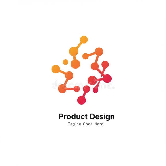 Abstract Design Features Interconnected Circles and Lines Resembling a ...