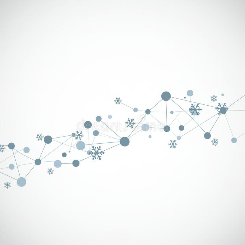 Abstract Design Features Interconnected Nodes and Lines Forming a ...