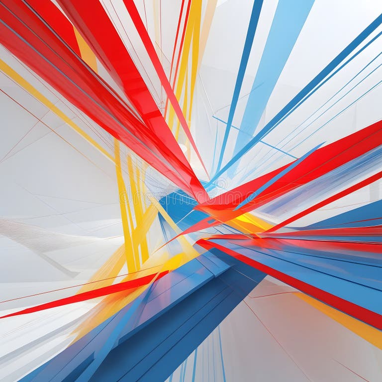 The Abstract Design Features Intersecting Diagonal Lines, Bold and ...