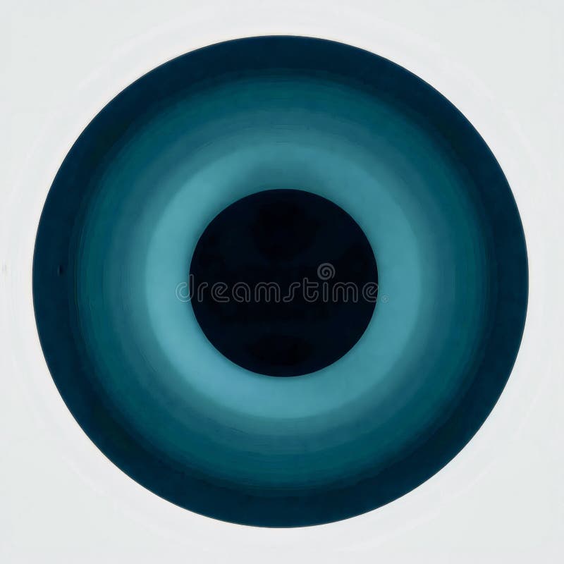 Circular Abstract Art Piece Showcasing Gradients of Blue and Black ...